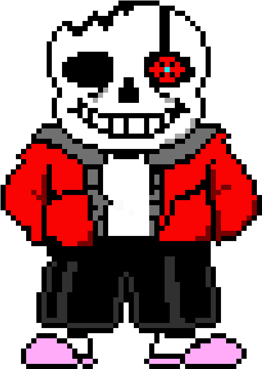 Demon Sans - Sans Two Blue Eyes Clipart - Large Size Png Image - PikPng