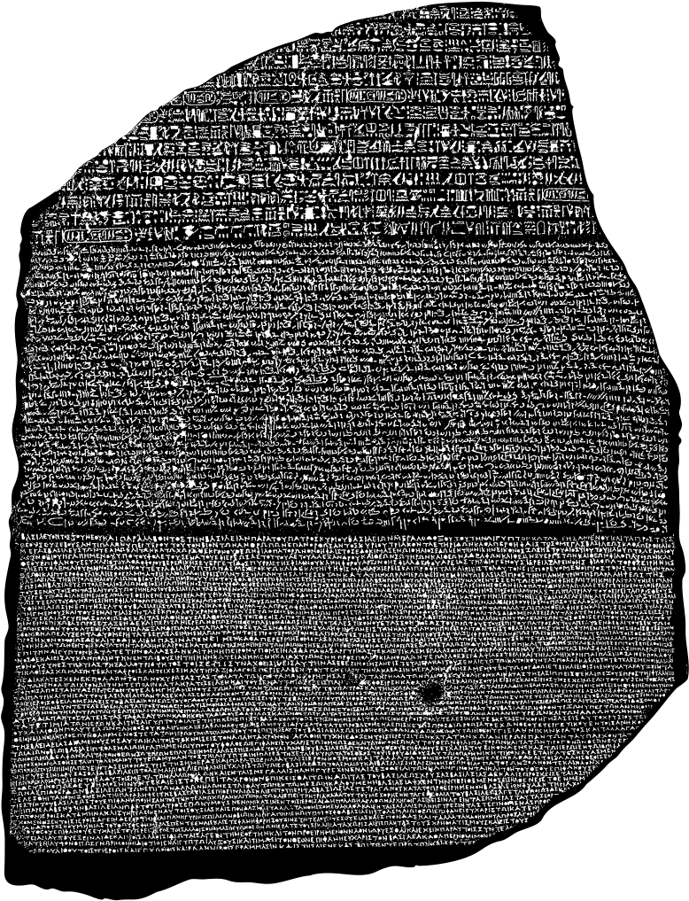 File - Rosetta Stone - Svg Clipart - Large Size Png Image - PikPng