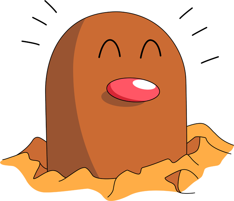 Shiny Diglett Clipart - Large Size Png Image - PikPng