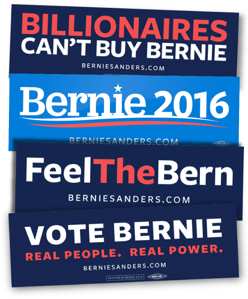 Bernie 2016 Stickers - Bernie Sanders Presidential Campaign, 2016 ...