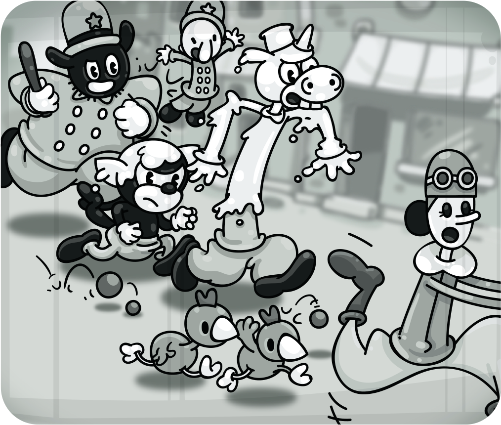 More Chasing - Cartoon Clipart - Large Size Png Image - PikPng