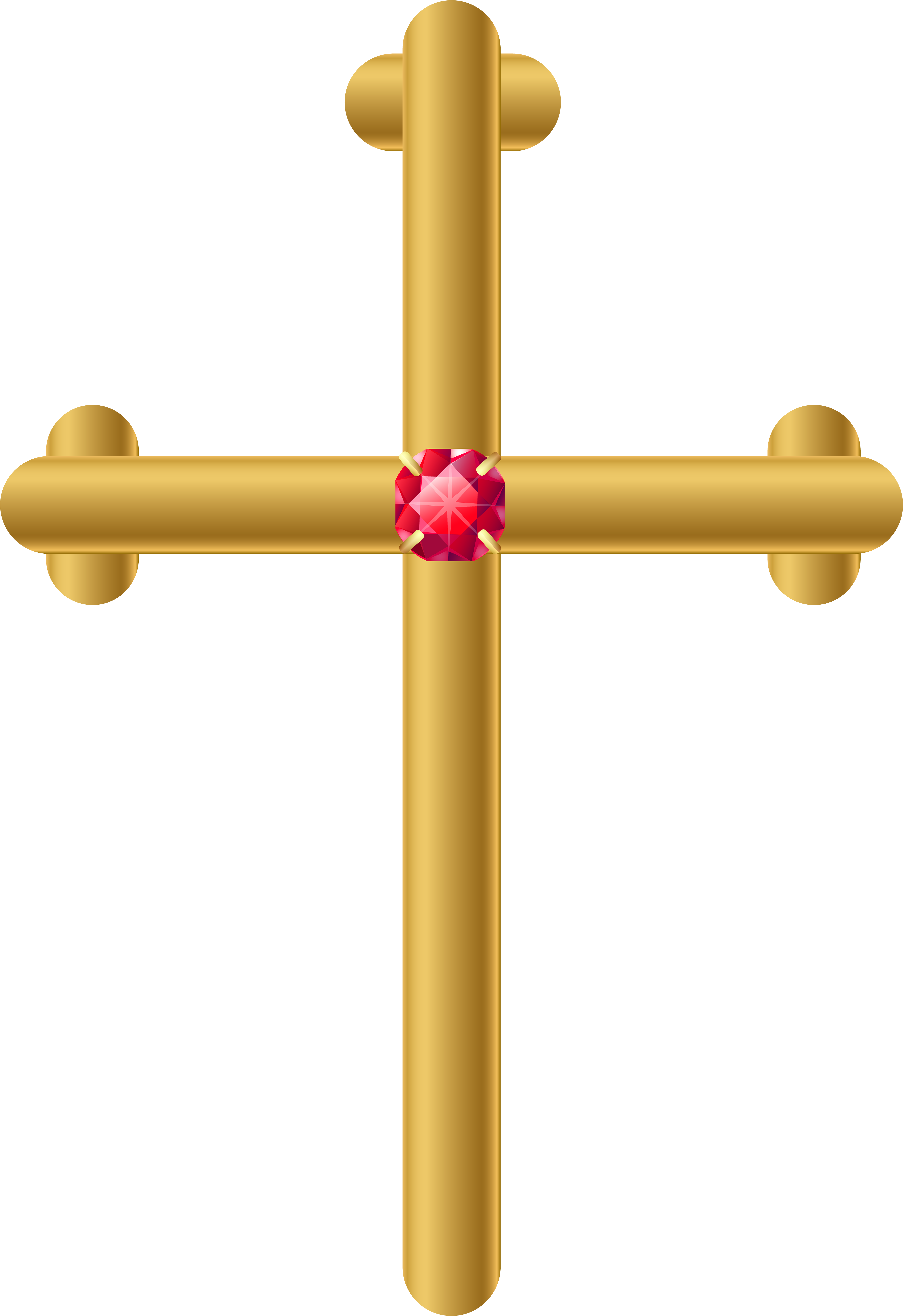 Gold Cross Png Clipart - Large Size Png Image - PikPng