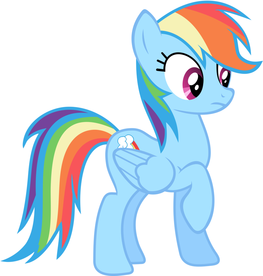 Free Rainbow Cliparts Download Clip Art Clipart - Rainbow Dash Cartoon - Png Download - Large ...