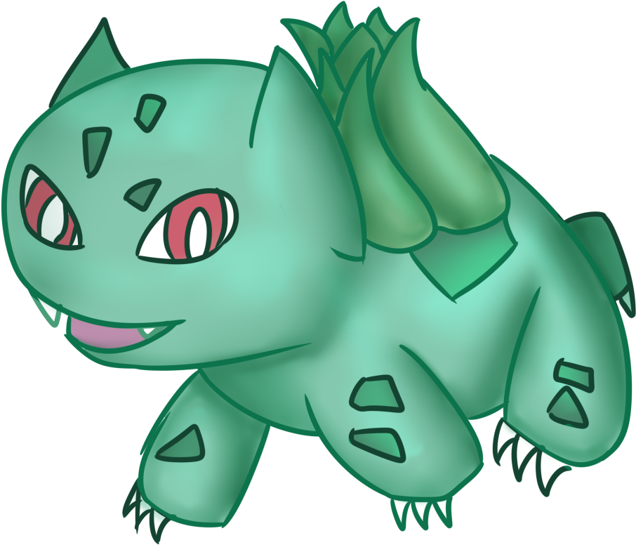 001-bulbasaur - Cartoon Clipart - Large Size Png Image - PikPng