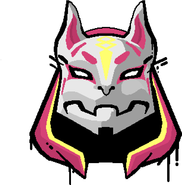 Pixilart - Spray Drawing - Fortnite Drift Mask Drawing Clipart - Large ...
