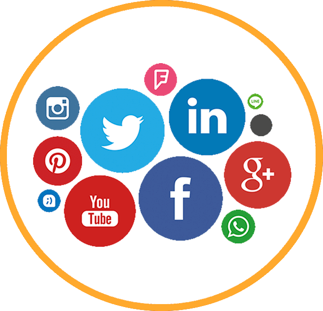 Redes Sociales - Social Media Bundle Clipart - Large Size Png Image ...