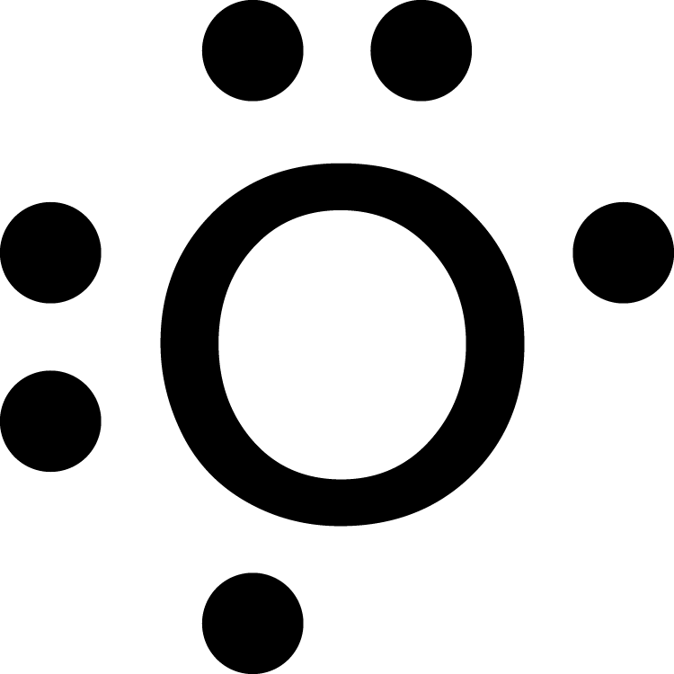 Us electron Dot Diagram For Electron Dot Structure For Oxygen Clipart