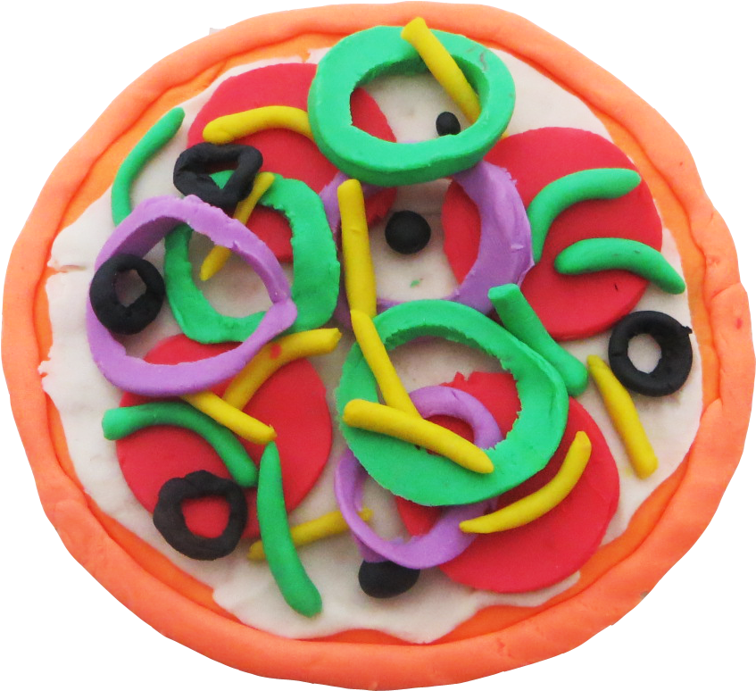 Play Doh Food - Pate A Modeler Pizza Clipart - Large Size Png Image ...