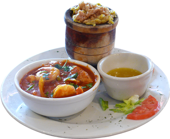 Download Shrimp In A Spicy Tomato Sauce With Mofongo - Side Dish ...