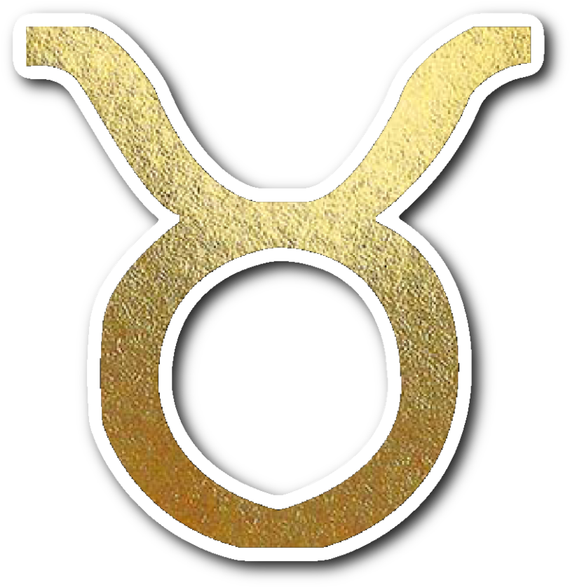 Download Taurus Gold Sign Vinyl Sticker - Emblem Clipart Png Download ...