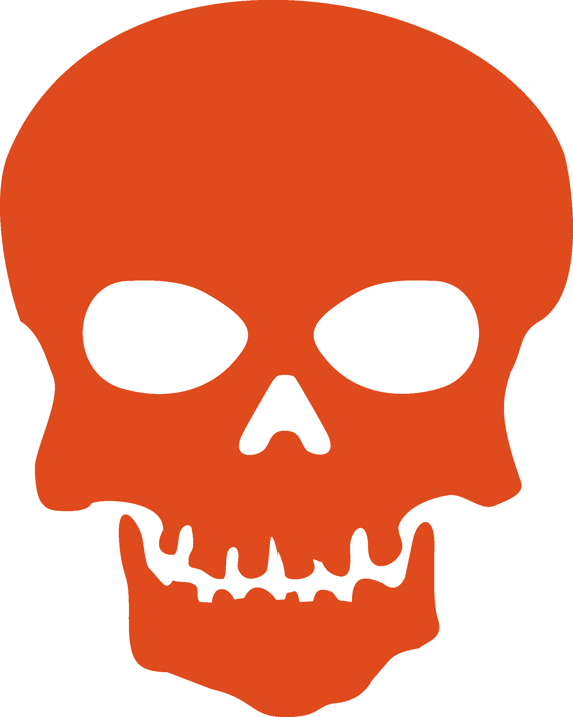 Skull - Skull Head Vector Png Clipart - Large Size Png Image - PikPng