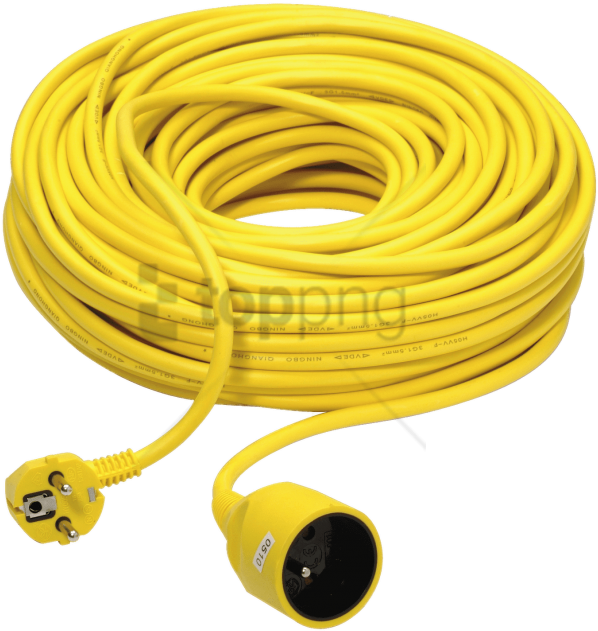 Download Free Png Download Yellow Eu Extension Cord Png Images - Gele ...