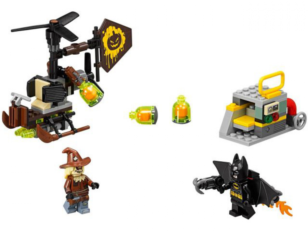 Lego Scarecrow Fearful Face Off Clipart - Large Size Png Image - PikPng