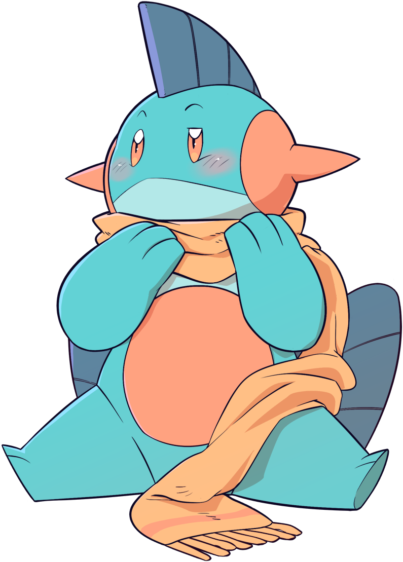 Marshtomp's Scarf - Cute Marshtomp Clipart - Large Size Png Image - PikPng