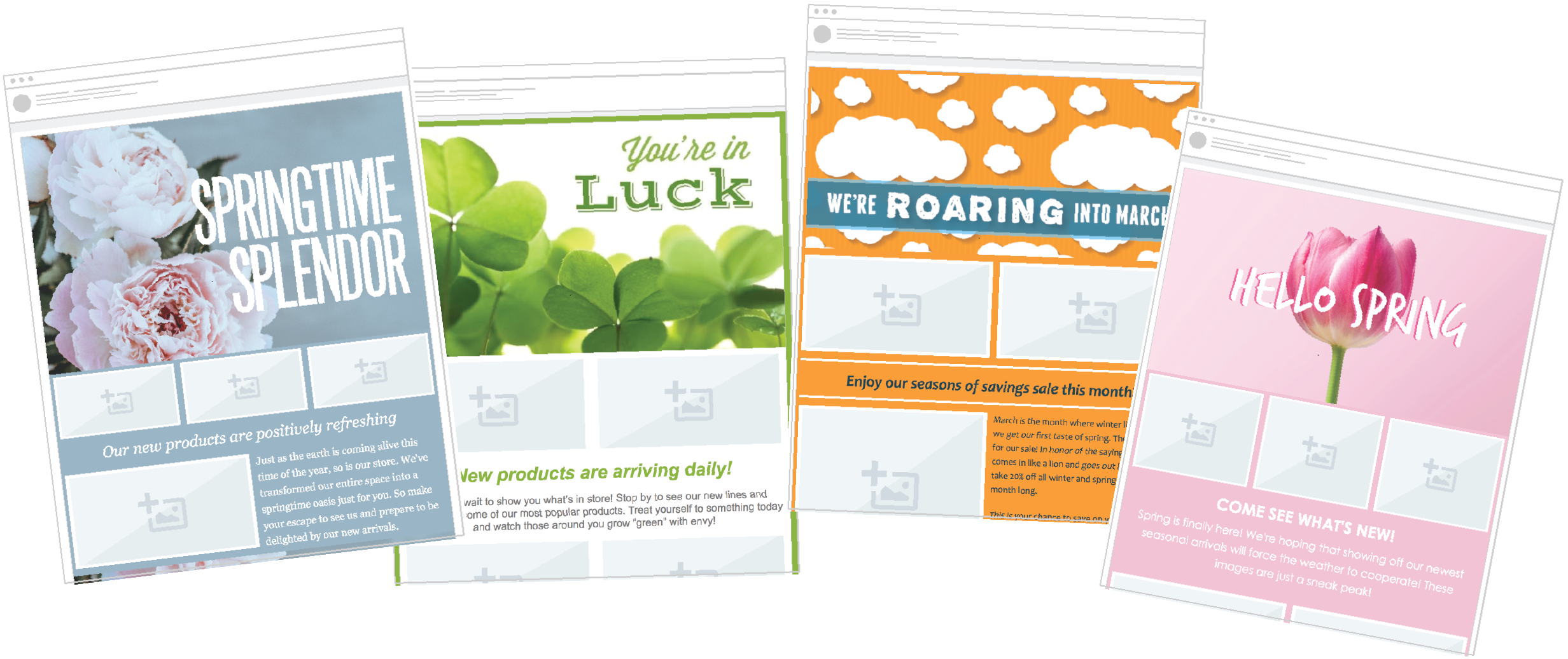 Email Templates-spring Clipart - Large Size Png Image - PikPng