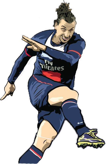 Zlatan Ibrahimovic Clip Art , Png Download - Ibrahimovic Cartoon ...