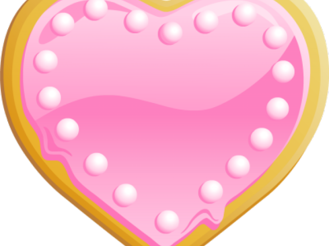 Cute Clipart Cookie - Heart Sugar Cookie Clipart - Png Download - Large ...