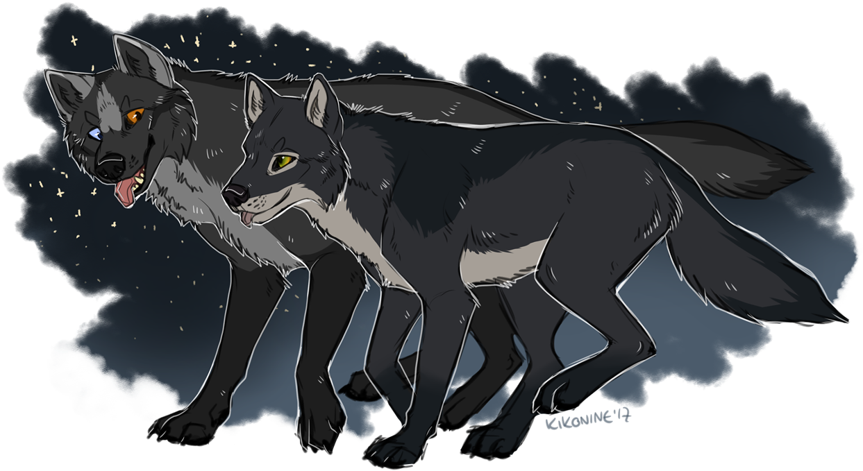Star Wolves - Illustration Clipart - Large Size Png Image - PikPng