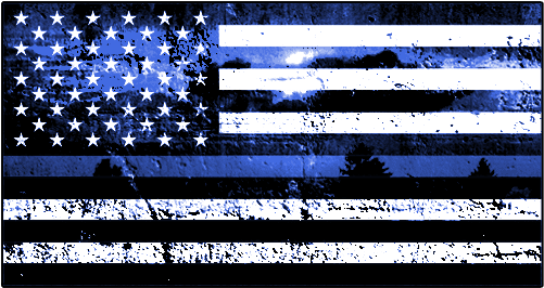 Patriotic Thin Blue Line Police Design - Police Blue Line Transparent ...
