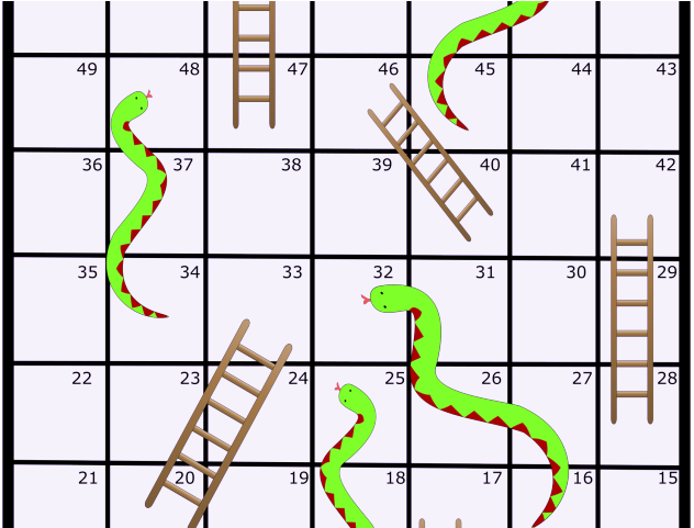 Download Long Clipart Snake Ladder - 8x Table Snakes And Ladders - Png ...