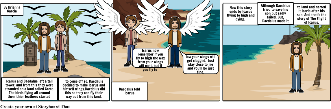 The Flight Of Icarus - Cartoon Clipart - Large Size Png Image - PikPng