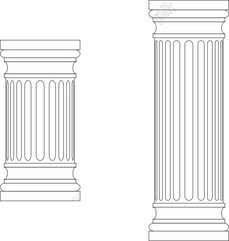 Marble Free Svg - Transparent Ancient Roman Column Clipart - Large Size ...