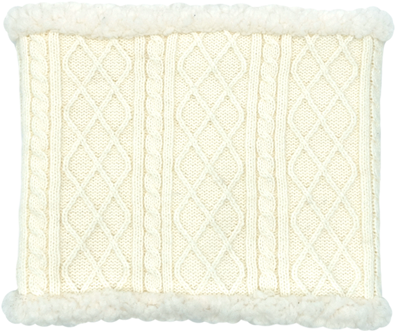 Pudus White Cable Knit Snood - Wool Clipart - Large Size Png Image - PikPng