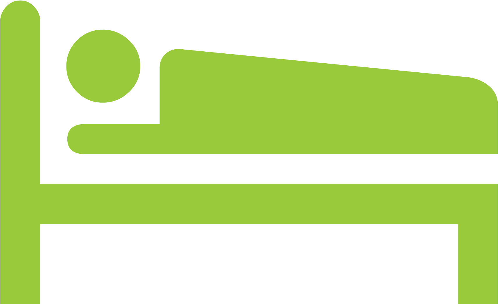 Sleeping Bed Silhouette - Missing Hostel Life Status Clipart - Large ...