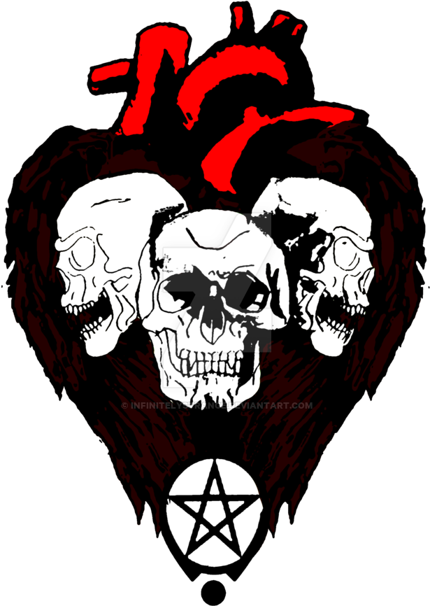 A Gothic Heart - Goth Art Png Clipart - Large Size Png Image - PikPng