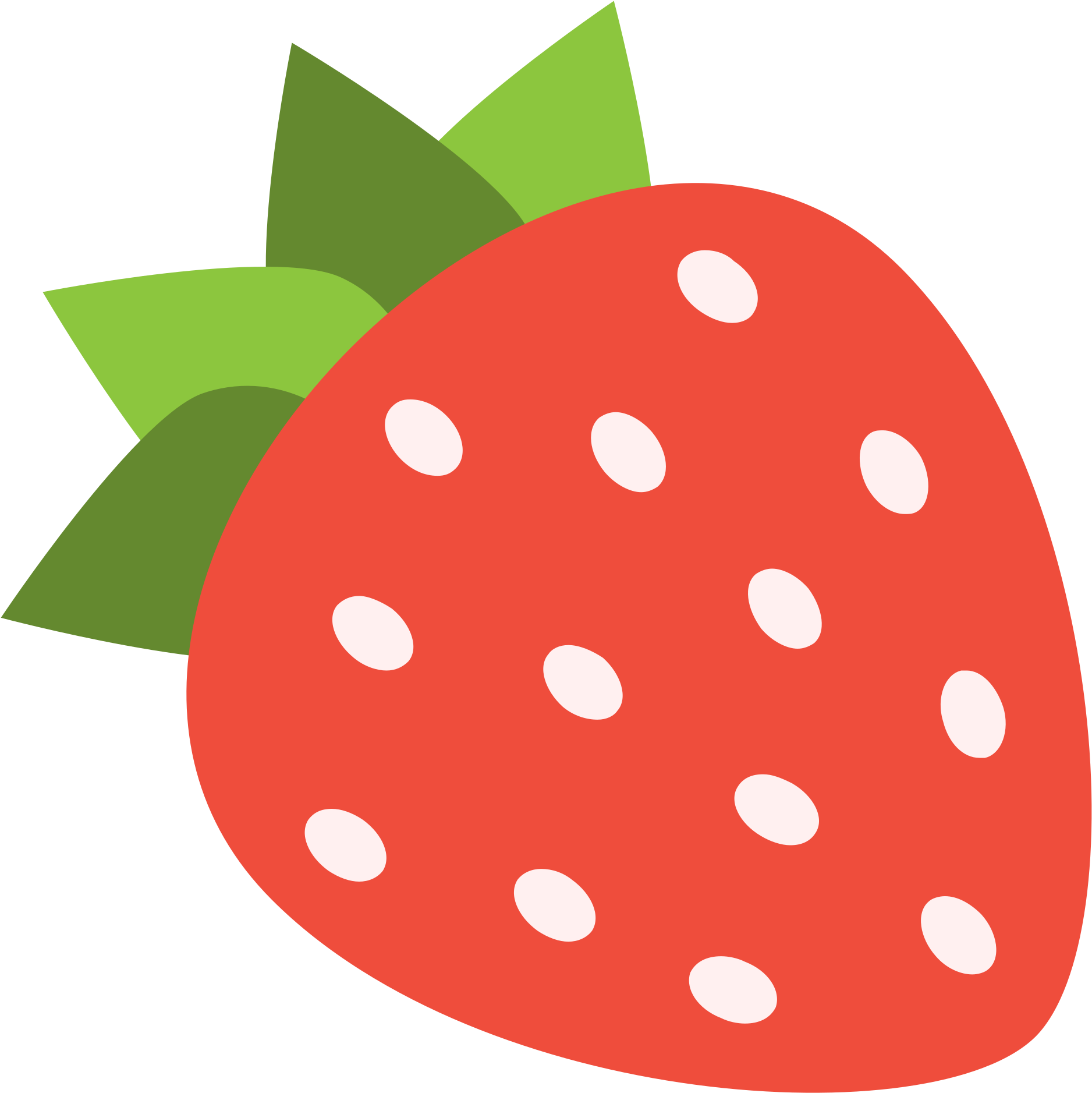 Open - Strawberry Emoticon Png Clipart - Large Size Png Image - PikPng