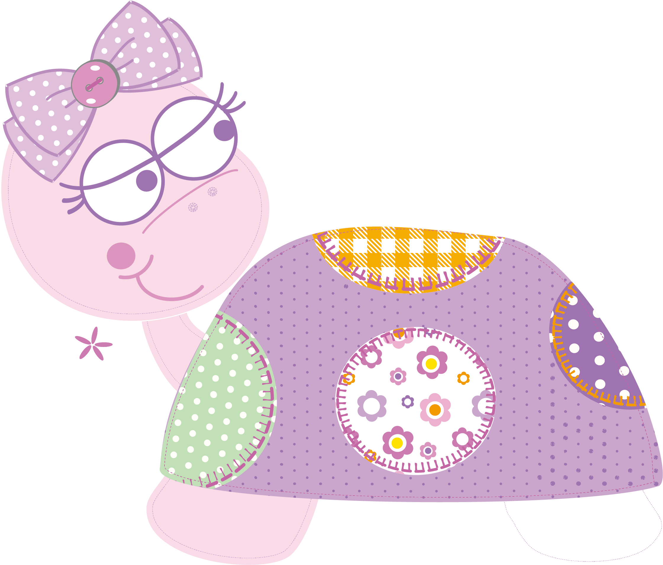 Purple Turtle Cartoon