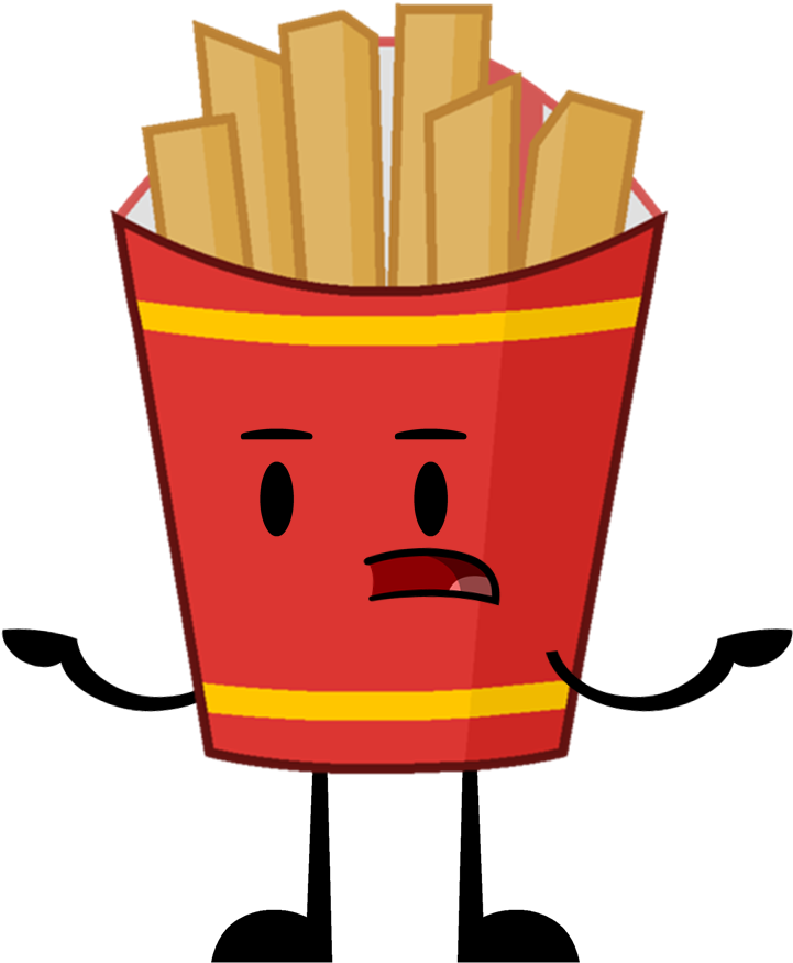 Fries Clipart Fry Box - Bfdi Fries - Png Download - Large Size Png ...