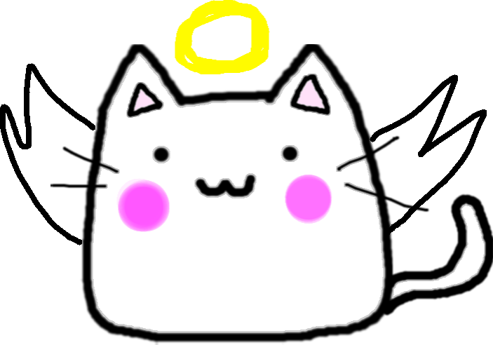 Happy Angel Devil - Cat Clipart - Large Size Png Image - PikPng