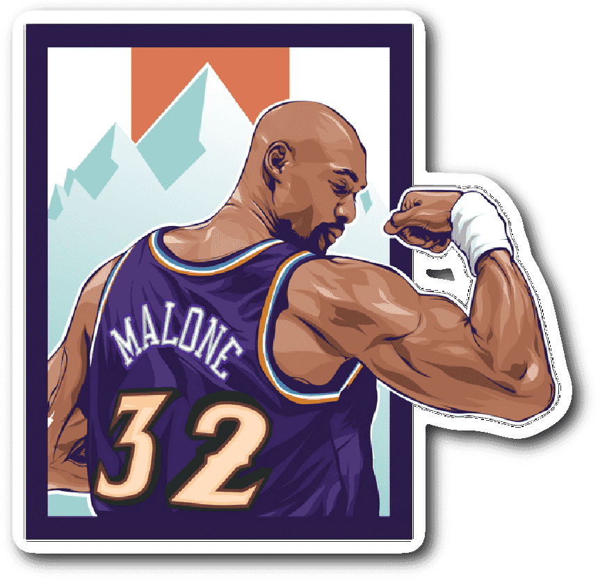 Karl Malone Muscles Clipart - Large Size Png Image - PikPng