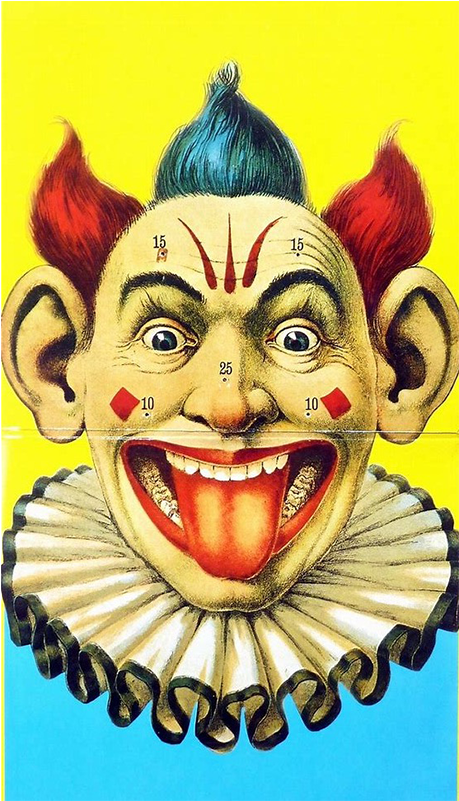 Pretty Pasta Company - Vintage Creepy Clown Illustration Clipart ...