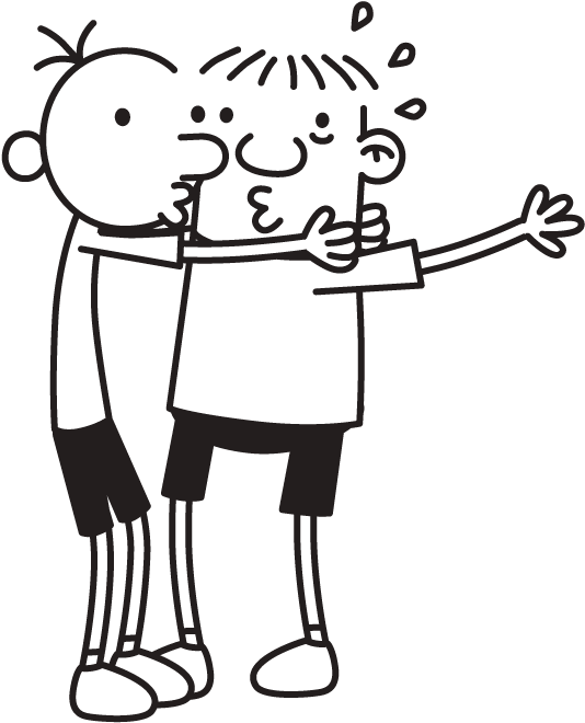 Download Better Greg And Rowley Kiszing Clipart - Greg Heffley And ...
