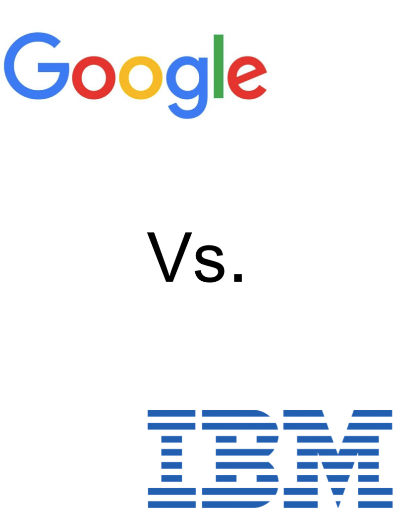 Google Vs Ibm Vertic - Ibm Clipart - Large Size Png Image - PikPng