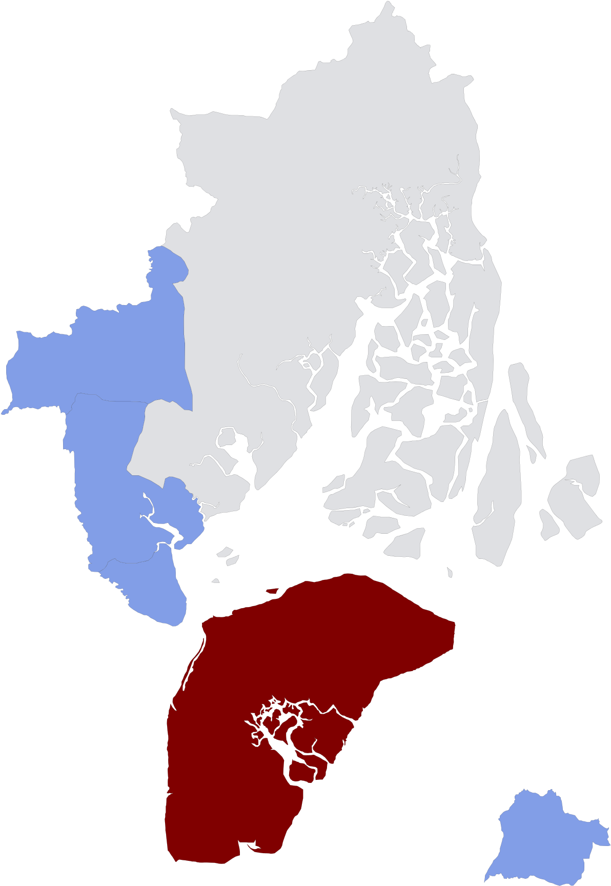 Puná Island - Mapa Del Canton Guayaquil Parroquias Clipart - Large Size ...