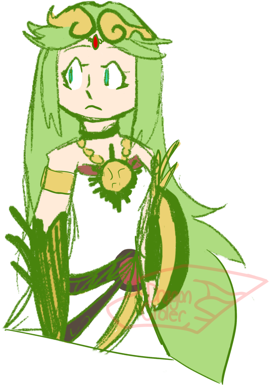 I Sure Love Palutena - Illustration Clipart - Large Size Png Image - PikPng
