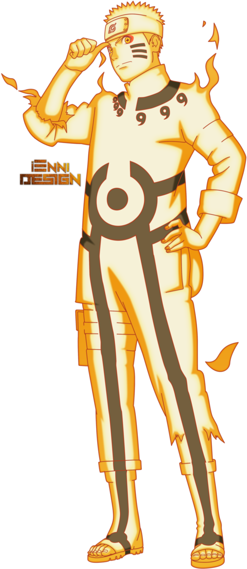 Uzumaki Naruto - Naruto Kurama Mode Clipart - Large Size Png Image - PikPng