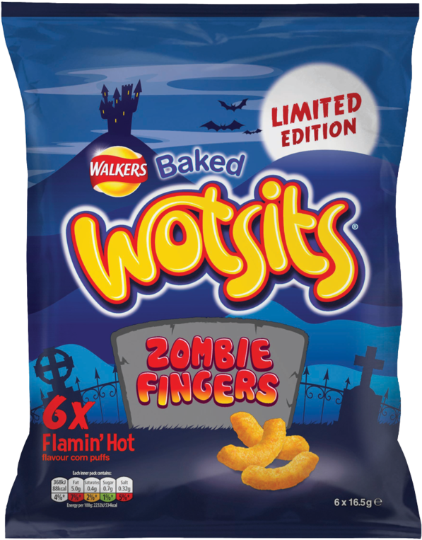 Wotsits Zombie Fingers 6pk - Wotsits Crisps Clipart - Large Size Png ...