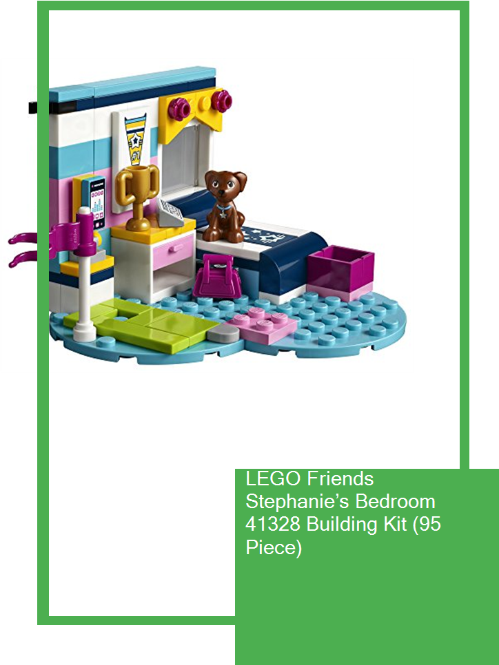 Lego Friends Stephanie's Bedroom 41328 Building Kit - Keen Clipart ...