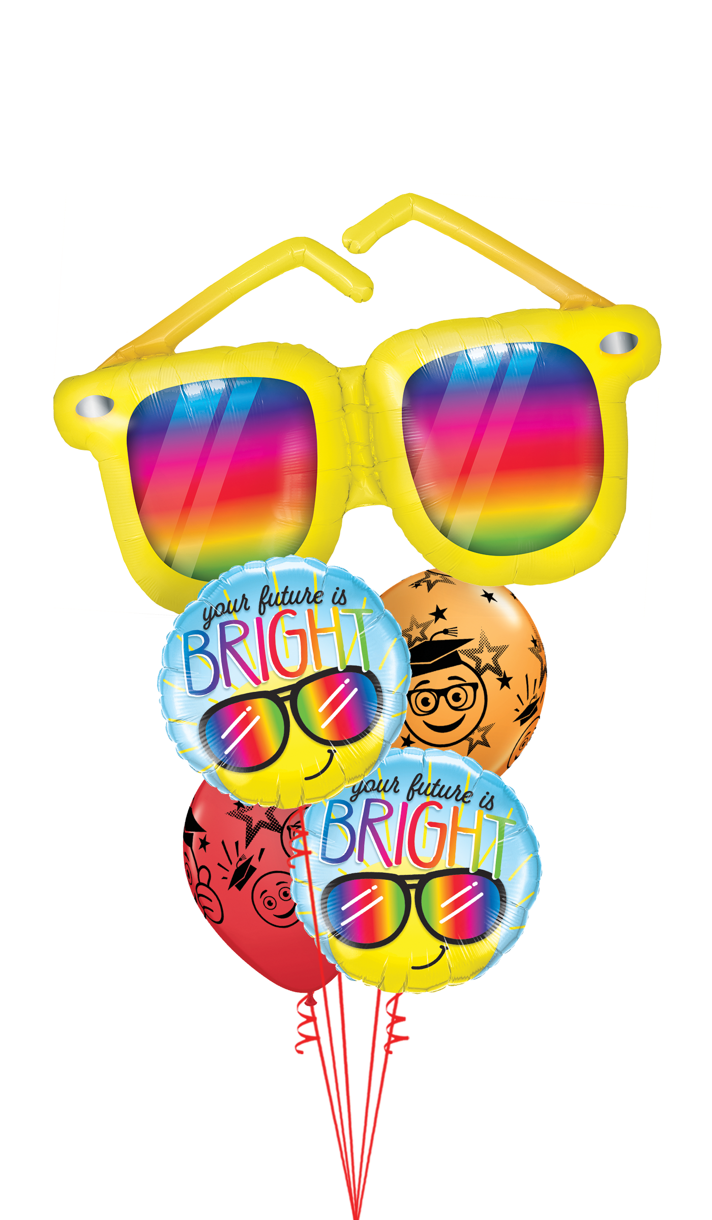 Graduation - Mylar Sunglass Balloons Clipart - Large Size Png Image ...