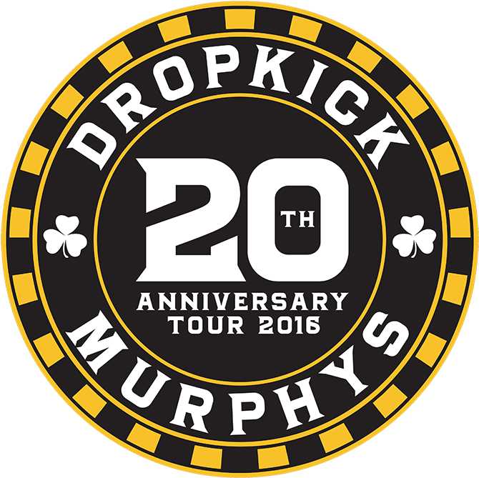 Dkm 20th - Dropkick Murphys 20 Years Clipart - Large Size Png Image ...