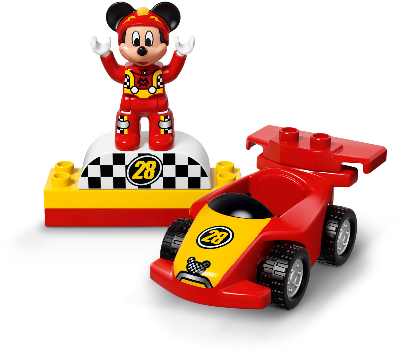 Mickey Racer - Mickey Roadster Racers Lego Clipart - Large Size Png ...