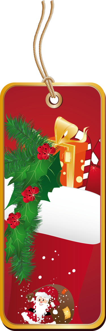 Christmas Label Sticker - Png Etiquetas De Navidad Clipart - Large Size ...