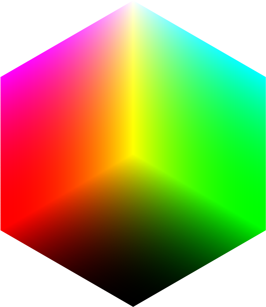 Rgb Colorcube Corner Yellow - Rgb Color Cube Corners Clipart - Large Size Png Image - PikPng