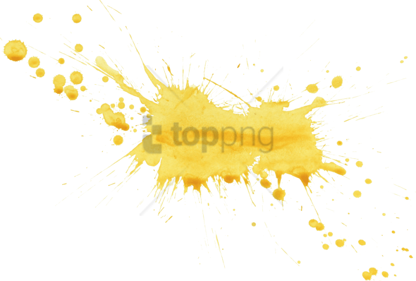 Free Png Yellow Paint Splash Png Png Image With Transparent - Gold ...