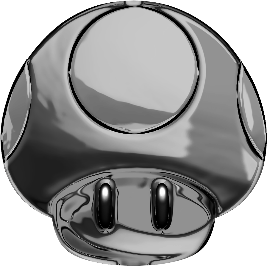 Custom Mario Mushroom Png , Png Download - Metal Mario Power Up Clipart ...