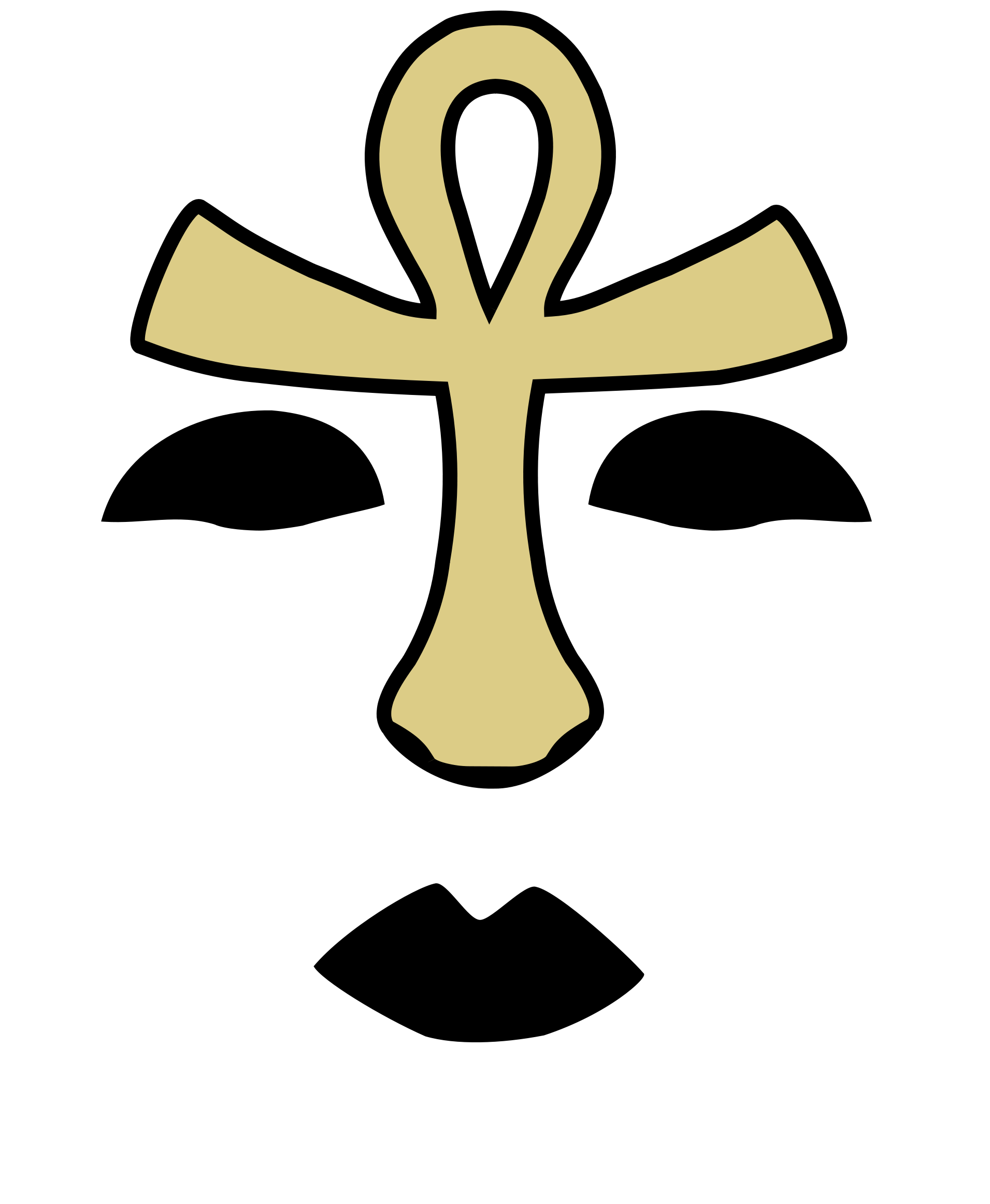 Ankh Warrior - Kiss Ankh Warrior Makeup Clipart - Large Size Png Image ...